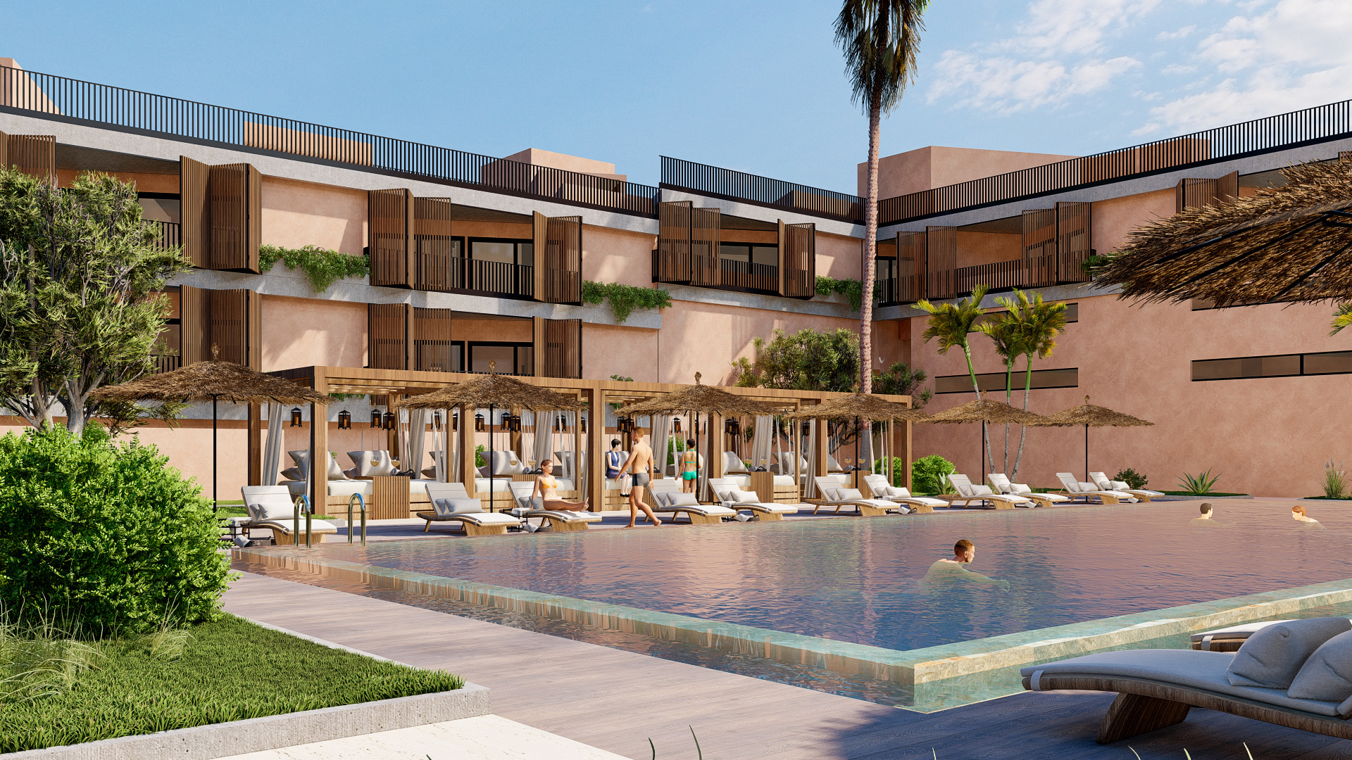 HÔTEL HIVERNAG ACADEMY - Driss Bennani & Mahmoud Slimane cabinet Architect Marrakech Maroc